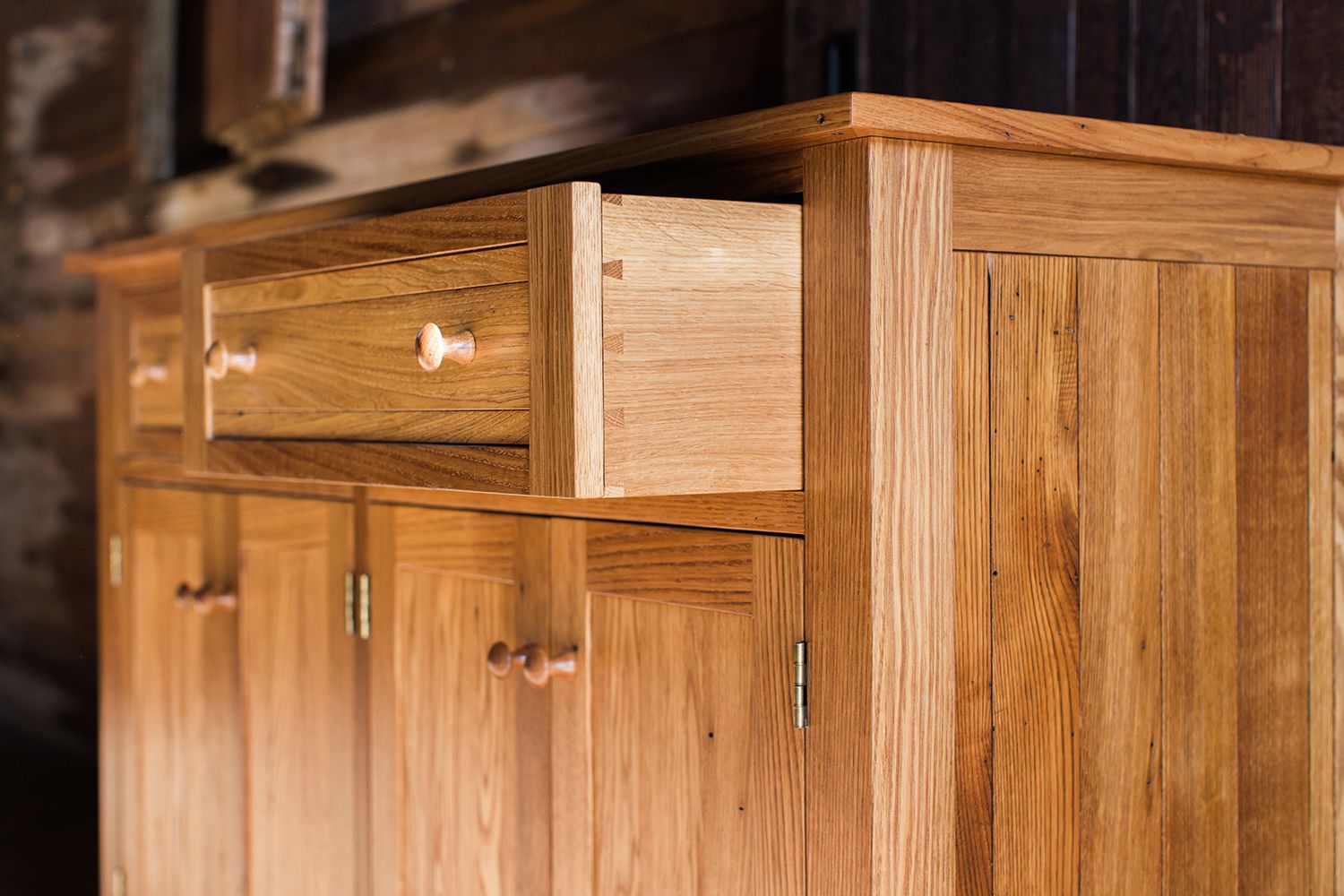 Wormy Chestnut Case Piece | Huston and Company