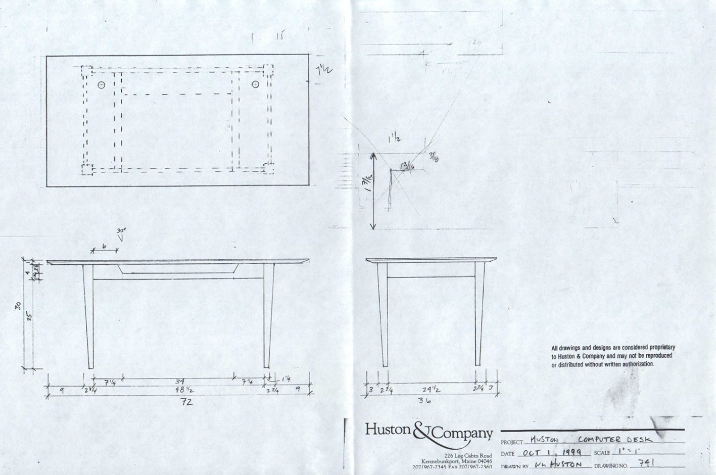 Huston Table Desk | Huston and Company